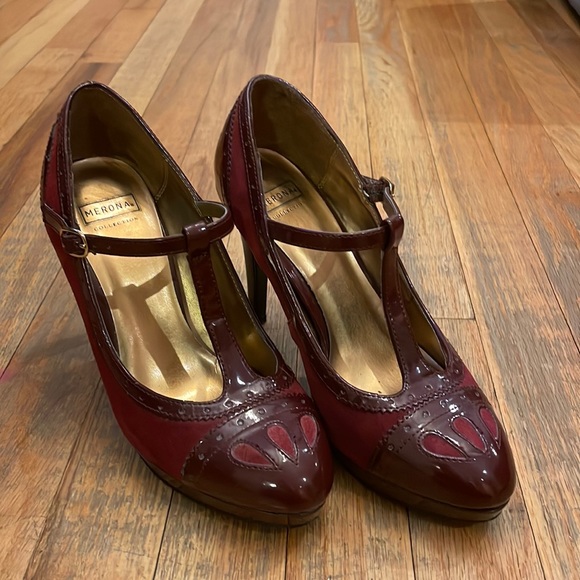 Merona | Shoes | Festive Cranberry Mary Janes | Poshmark
